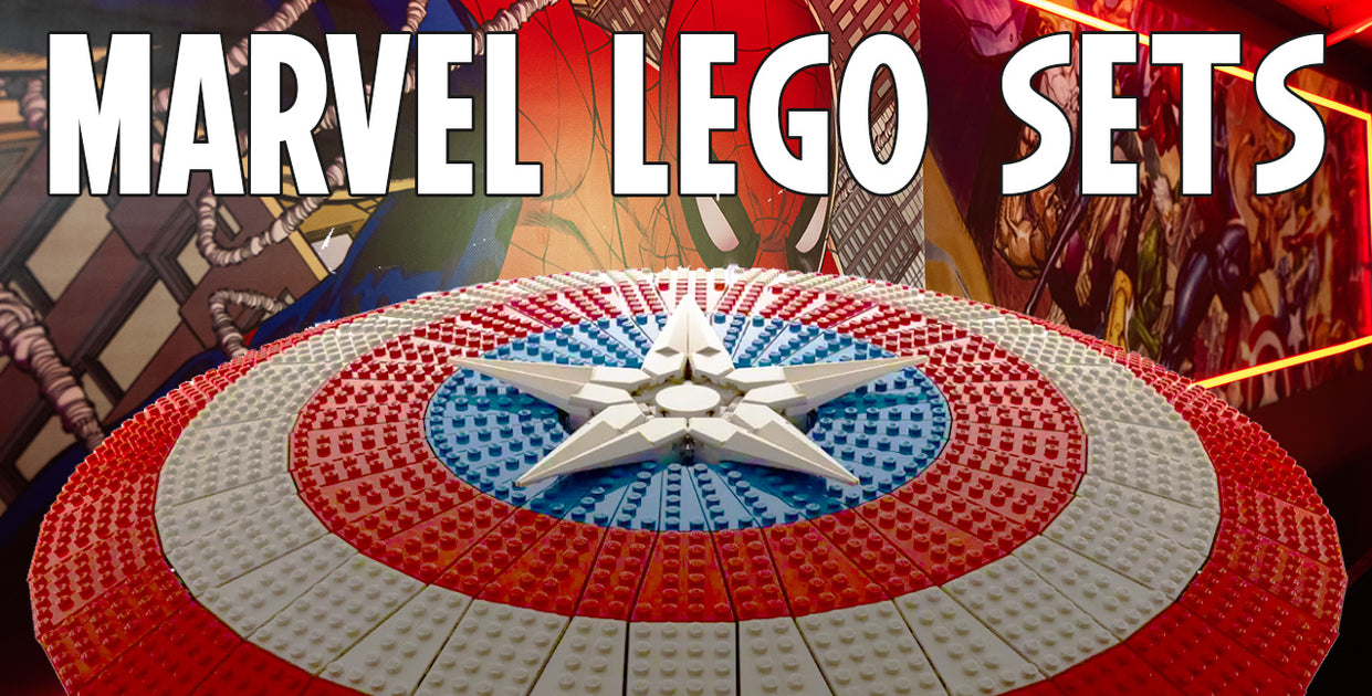 lego, marvel, shield, captain, america, brick, thanos, display, groot ...