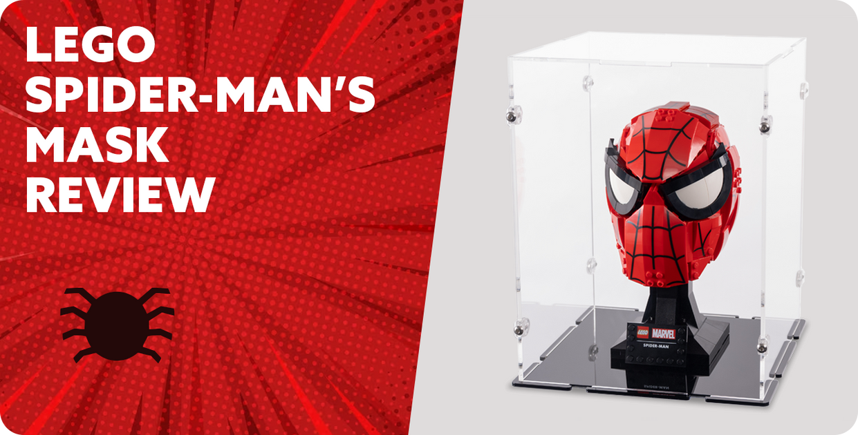 model, lego, mask, spider, spider-man, mcu, marvel, display, elements ...