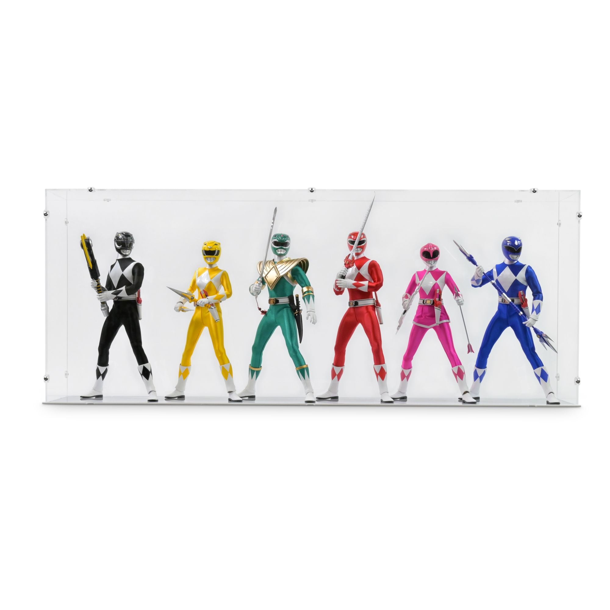 Display Case for threezero 1/6 Scale Power Rangers Set | iDisplayit US ...